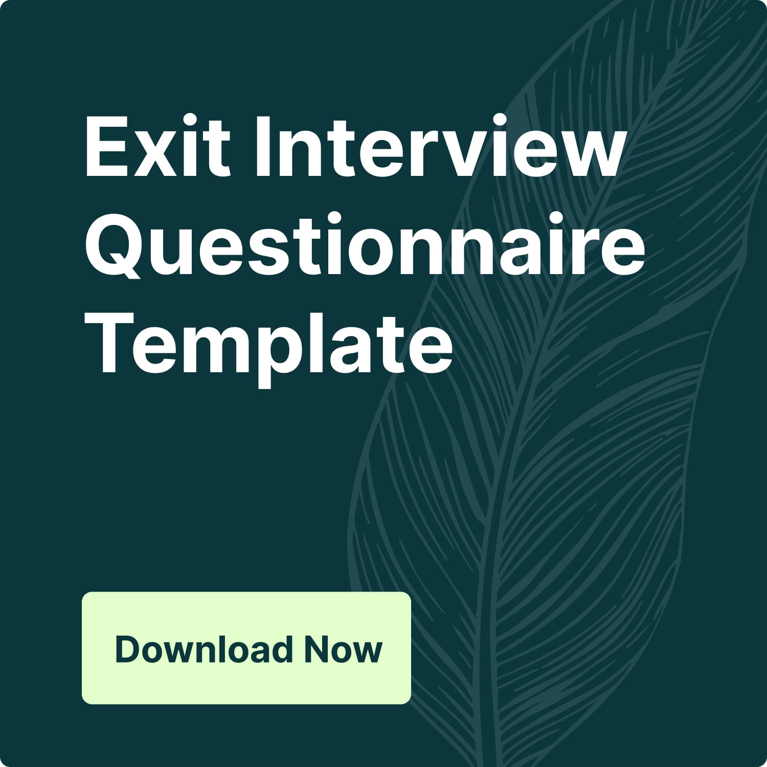 Exit Interview Questionnaire Template - AvaHR