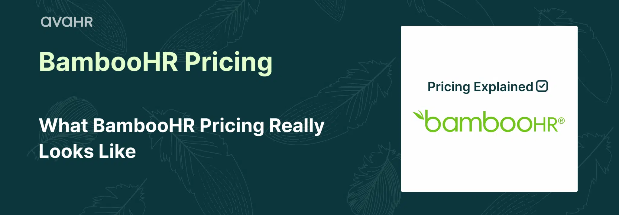BambooHR Pricing: What does BambooHR cost?