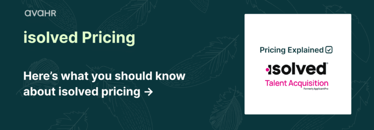 ApplicantPro Pricing 2026: How Much Does isolved ATS Cost?